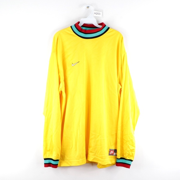 Nike | Shirts | Vintage 9s Nike Mock Nock Stitched Swoosh Shirt | Poshmark